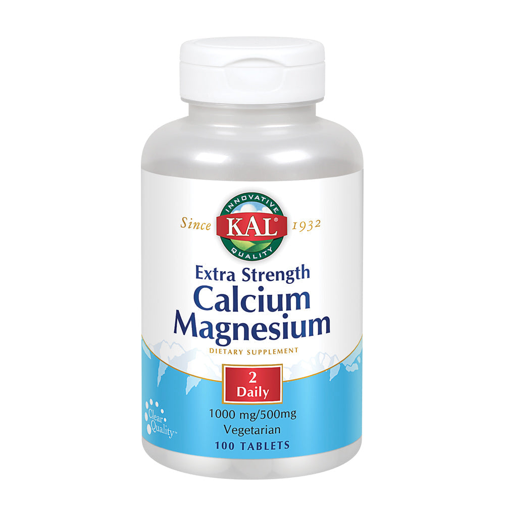 KAL Extra Strength Calcium Magnesium | 1000mg/500mg | Healthy Bones, T ...