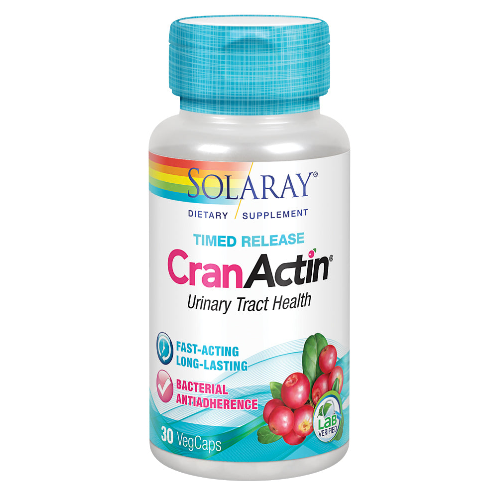 Solaray CranActin Cranberry Extract Timed-Release Formula | Urinary Tr ...