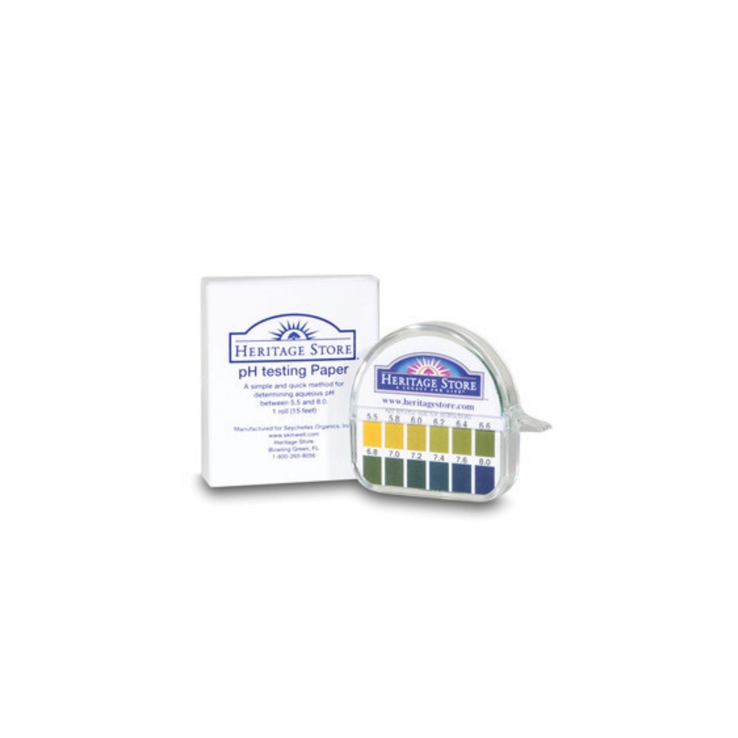 HERITAGE STORE pH Test Paper 15', 180 uses, Unscented (Carton) | 1ea ...