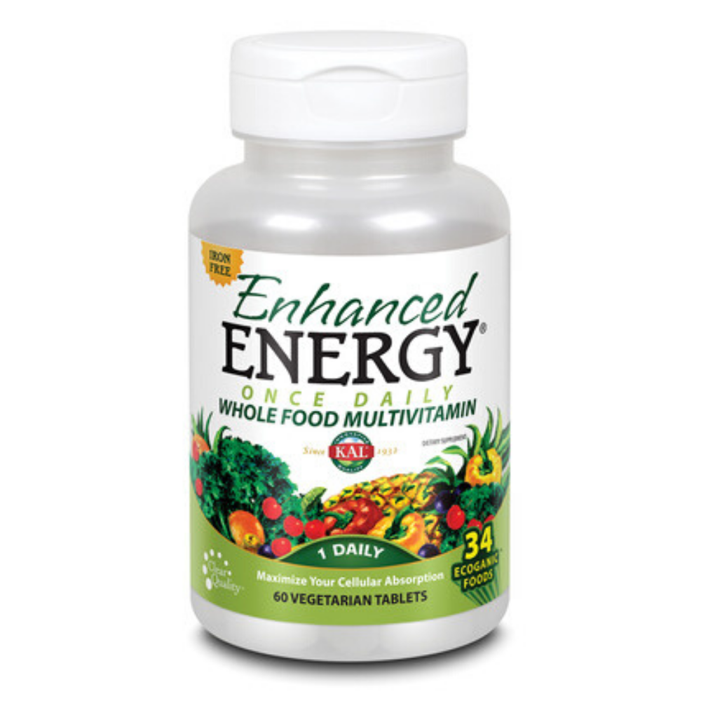 KAL Enhanced Energy Once Daily w/ No Iron | 60CT – Better Being ...