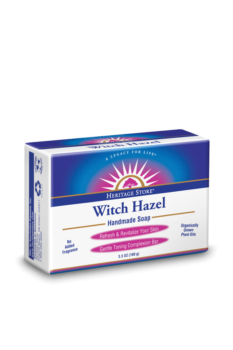 HERITAGE STORE Witch Hazel Soap, Bar, Unscented (Carton) 3.5oz – Better ...