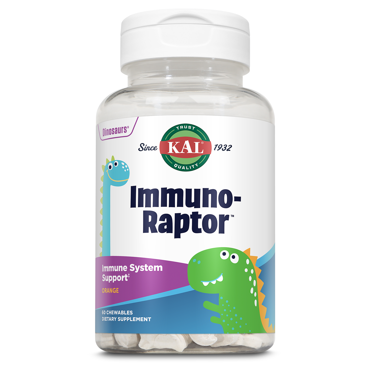 KAL ImmunoRaptor Kids Immune Support Chewables, Vitamin C and Zinc for ...