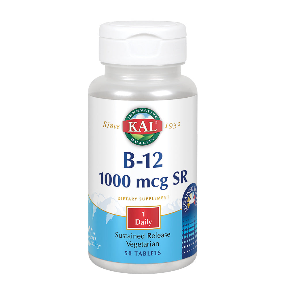 KAL B-12 1000 mcg Sustained Release | Healthy Metabolism, Energy, Nerv ...