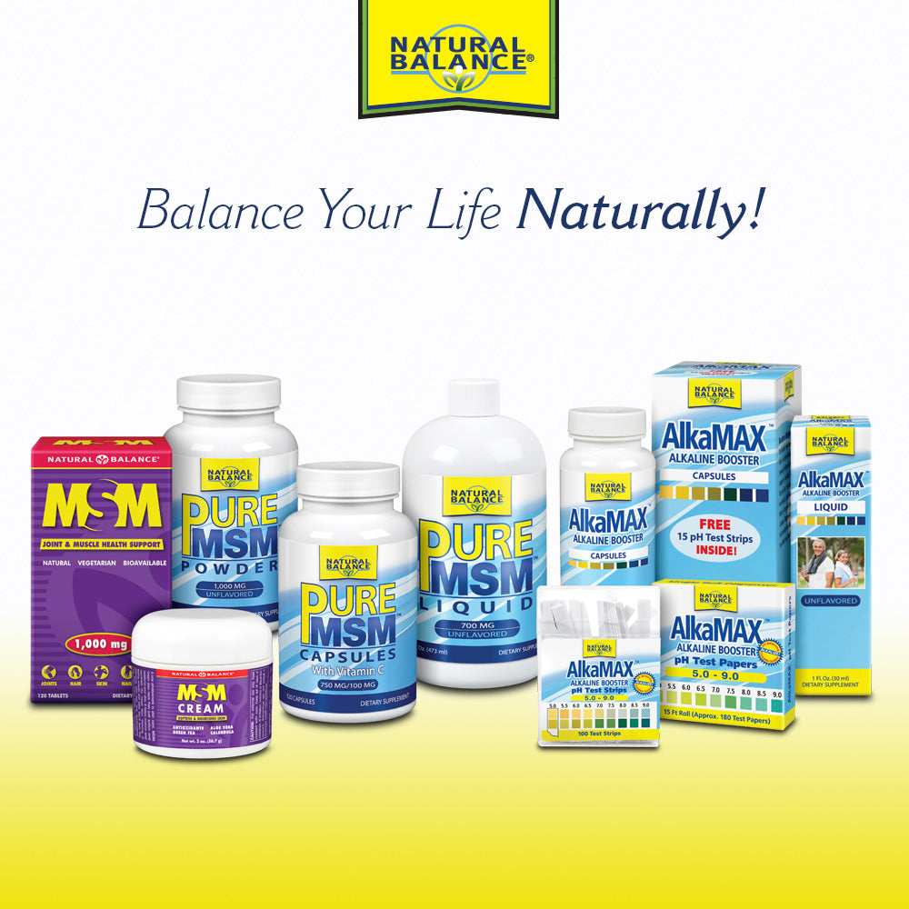 Natural Balance Pure MSM Capsules | Sulfur Supplement Helps Supports J ...