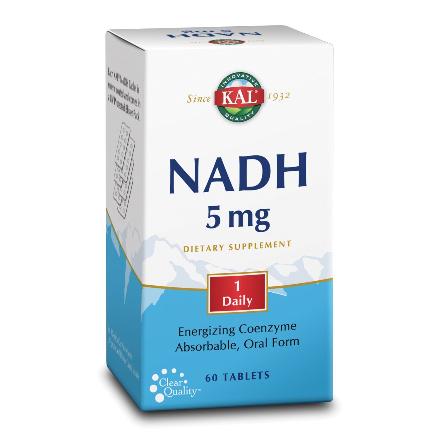KAL NADH 5mg 60ct (60 Tablets, 60 Serv) – Better Being Employee Store